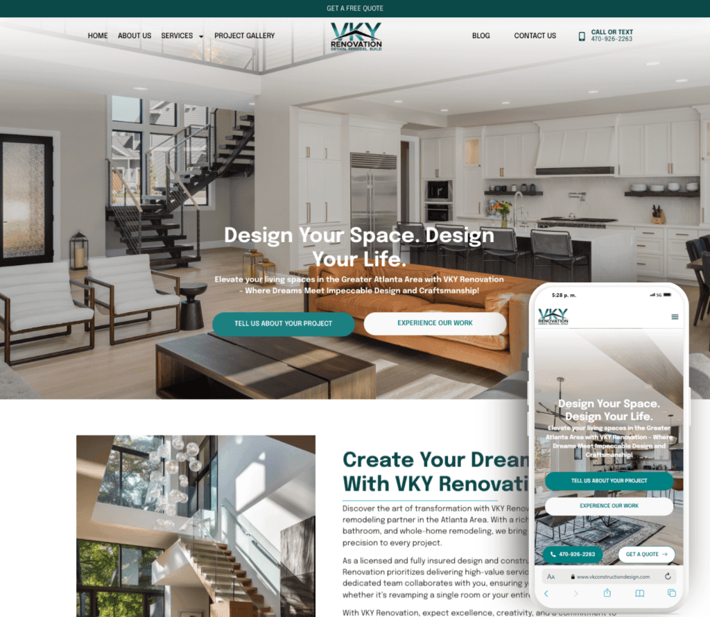 VK Construction Design - Geeks5g Digital Marketing