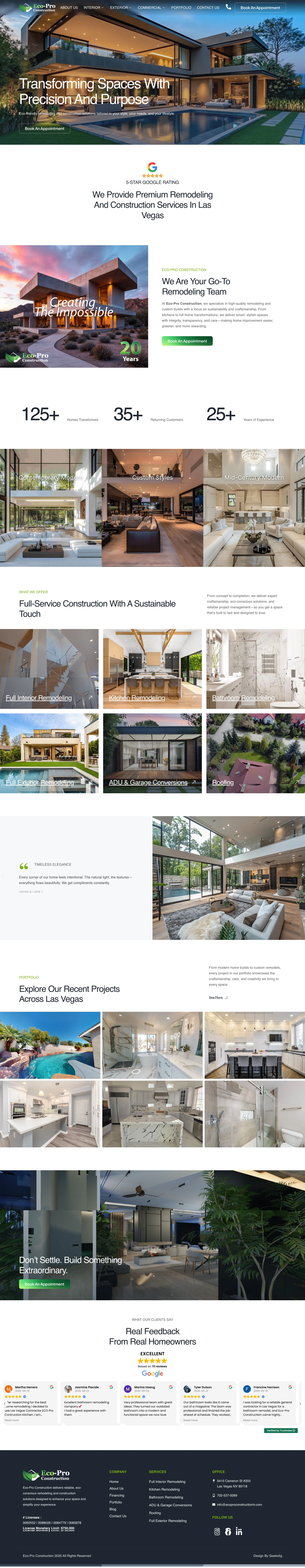 Eco Pro Construction - Geeks5g Digital Marketing